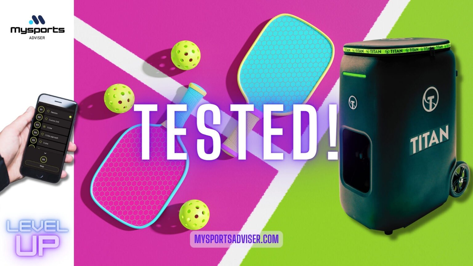 Titan Pickleball Machine review - Titan One and Titan Ace